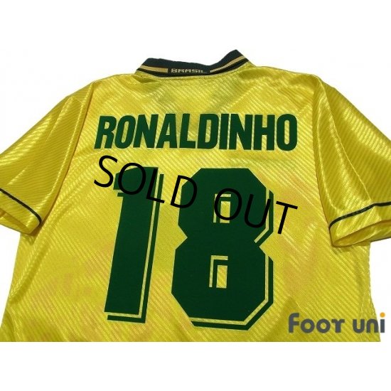 Brazil 1996 Home Shirt #18 Ronaldinho - Online Store From Footuni Japan