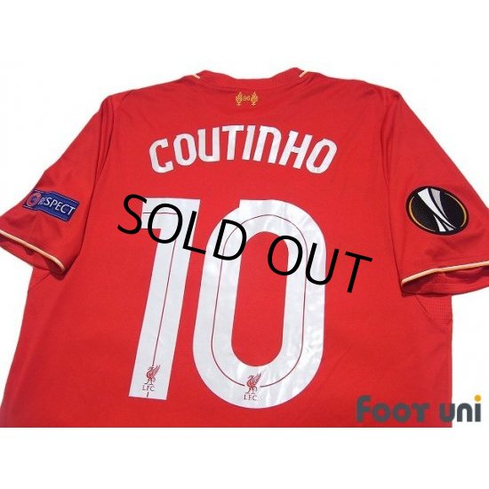 Liverpool 2015-2016 Home Shirt #10 Coutinho - Online Shop From Footuni ...