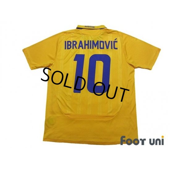 Sweden 2009-2010 Home Shirt #10 Ibrahimovic - Online Store From Footuni ...