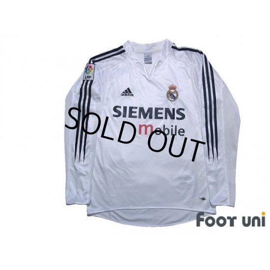 Real Madrid 2004-2005 Home Long Sleeve Shirt - Online Shop From Footuni ...